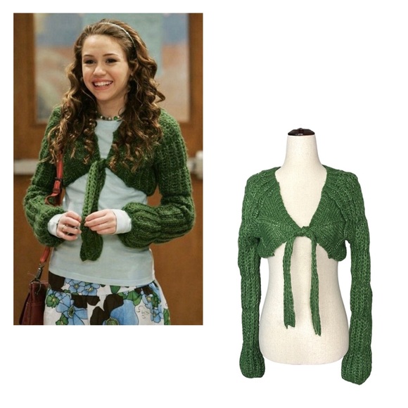 Sweaters Aso Hannah Montana Wardrobe Mileys Green Shimmer Shrug Season 1 Episode 11 Poshmark
